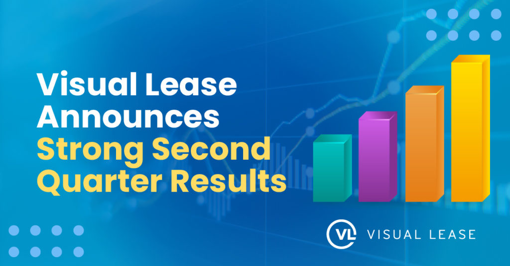 Visual Lease Announces Strong Second Quarter Results | Visual Lease